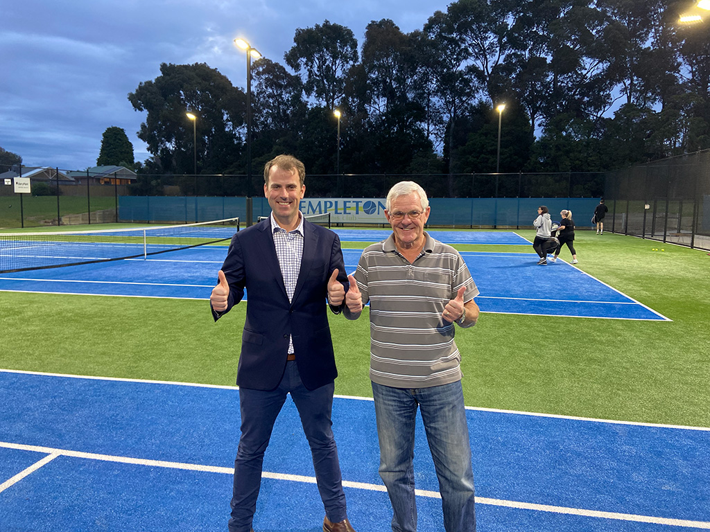 Supporting Templeton Tennis Club